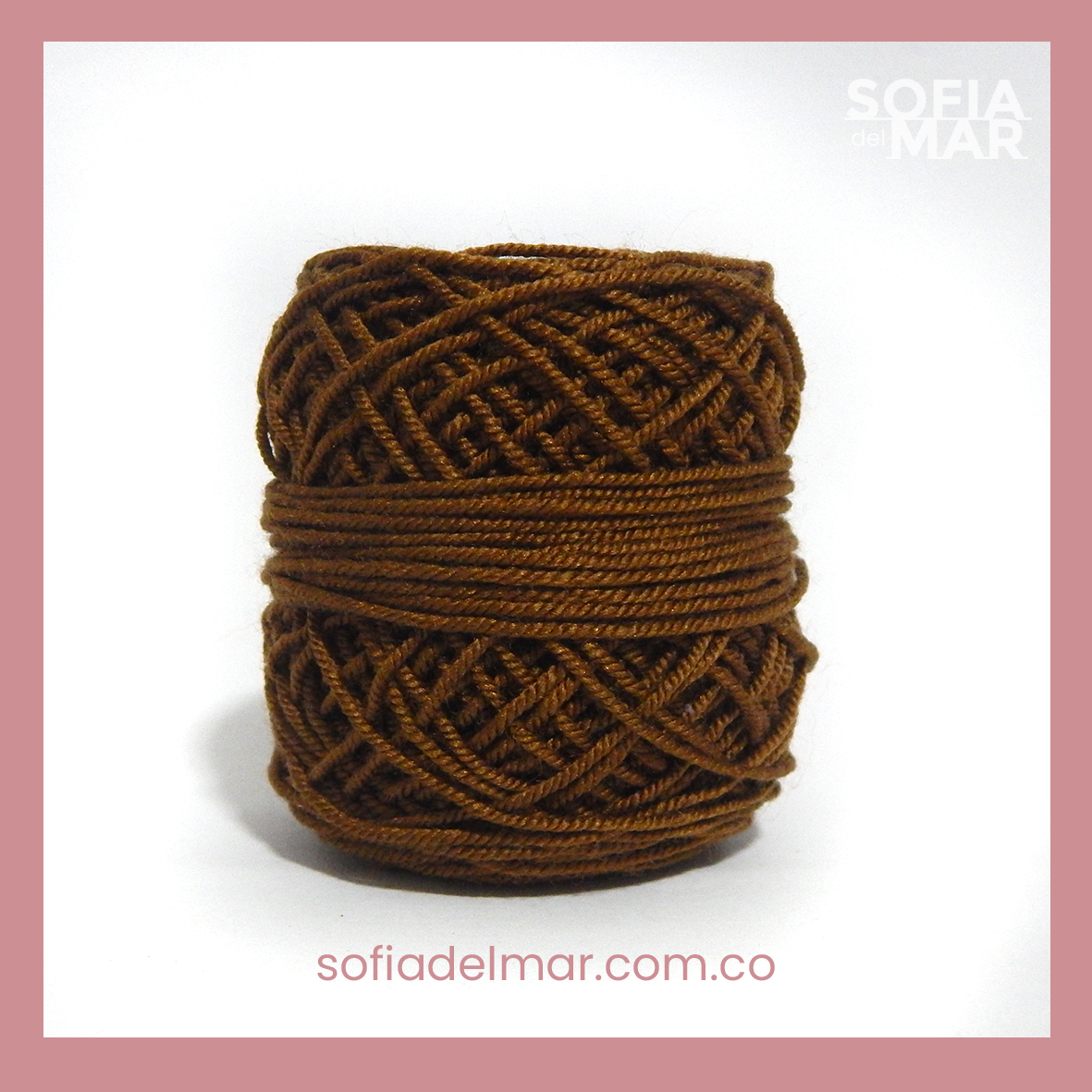 Hilo Macramé – Marrón Castaño 1830 – 50 gr – Sofia del Mar Tejidos a ...