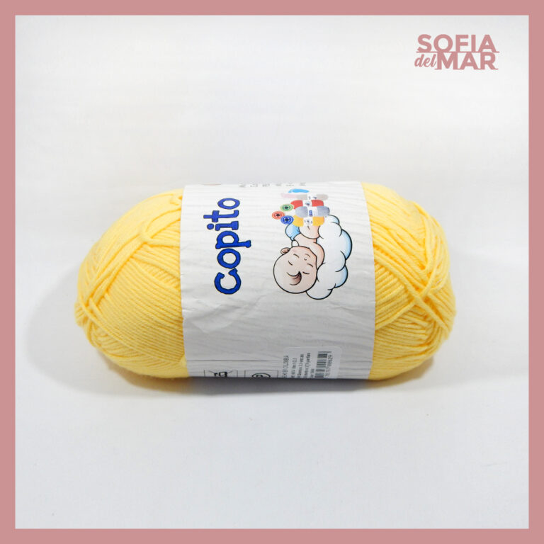 Hilo Copito – Amarillo Pastel 1866 – 100 gr – Sofia del Mar Tejidos a ...